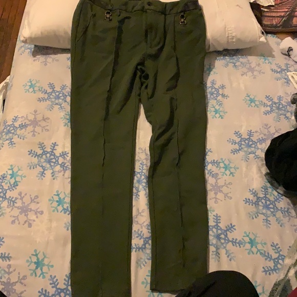 mine | Pants & Jumpsuits | Mine Green Skinny Pants | Poshmark